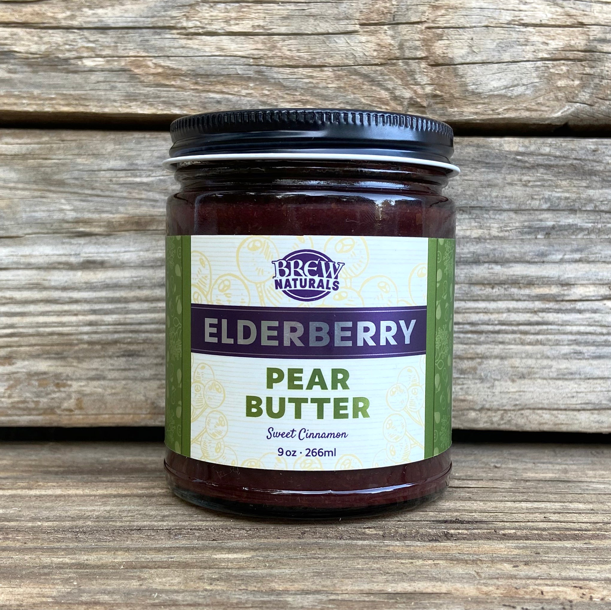 **Limited Edition** Sweet Cinnamon Elderberry Pear Butter - 9oz, 4oz ...